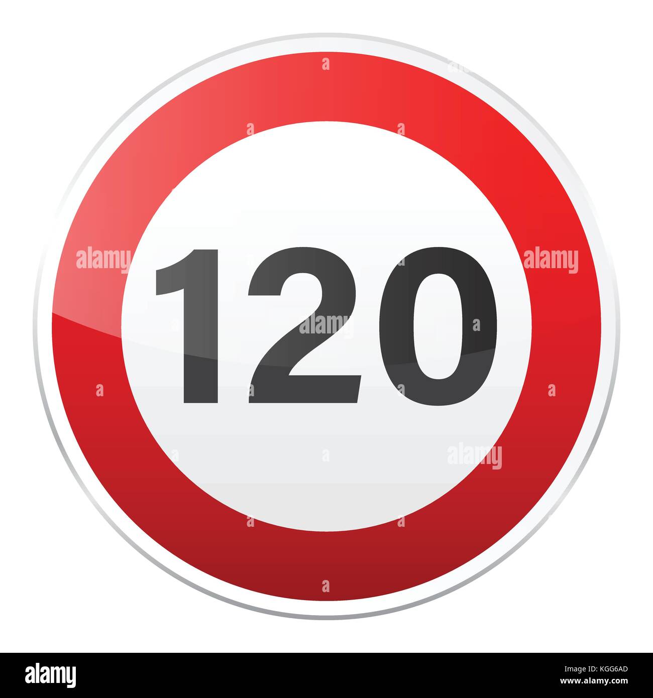 Road red sign on white background. Road traffic control.Lane usage ...