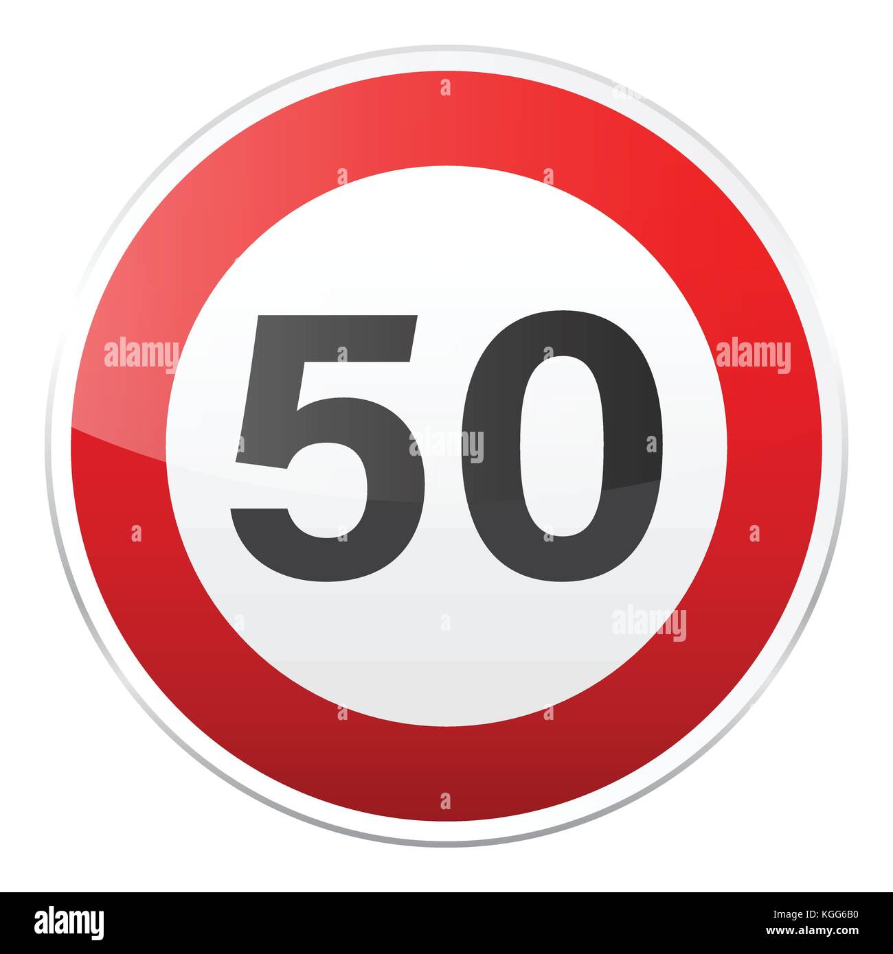 Road red sign on white background. Road traffic control.Lane usage ...