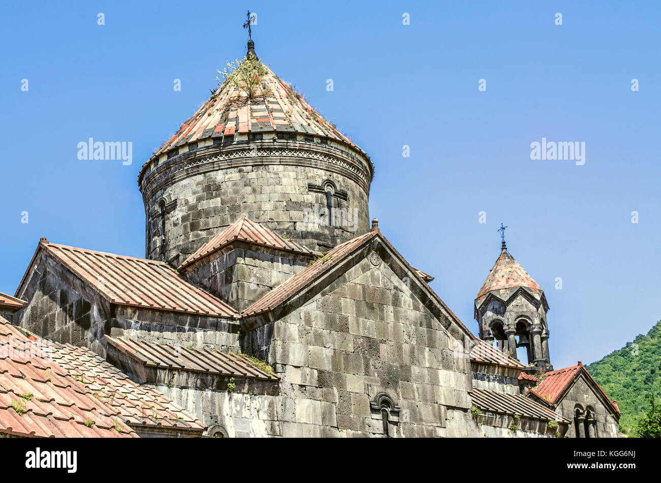 View of the round dome of the Gregory the Illuminator's temple with an ...