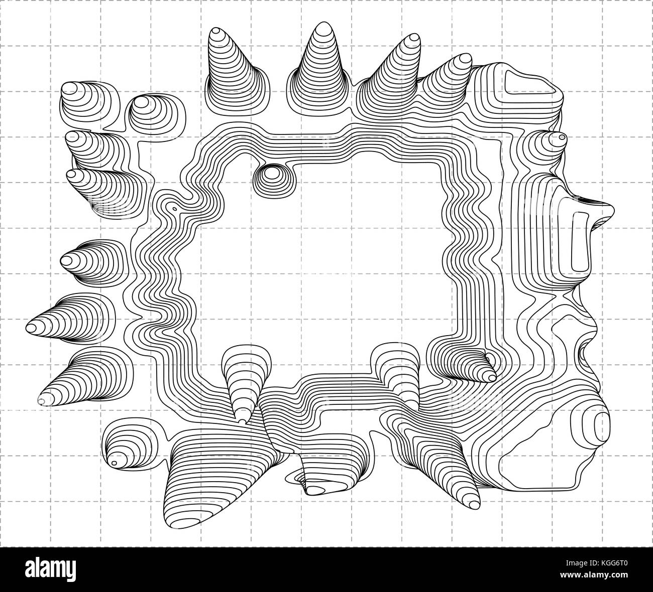 Topology pattern vector Cut Out Stock Images & Pictures - Alamy