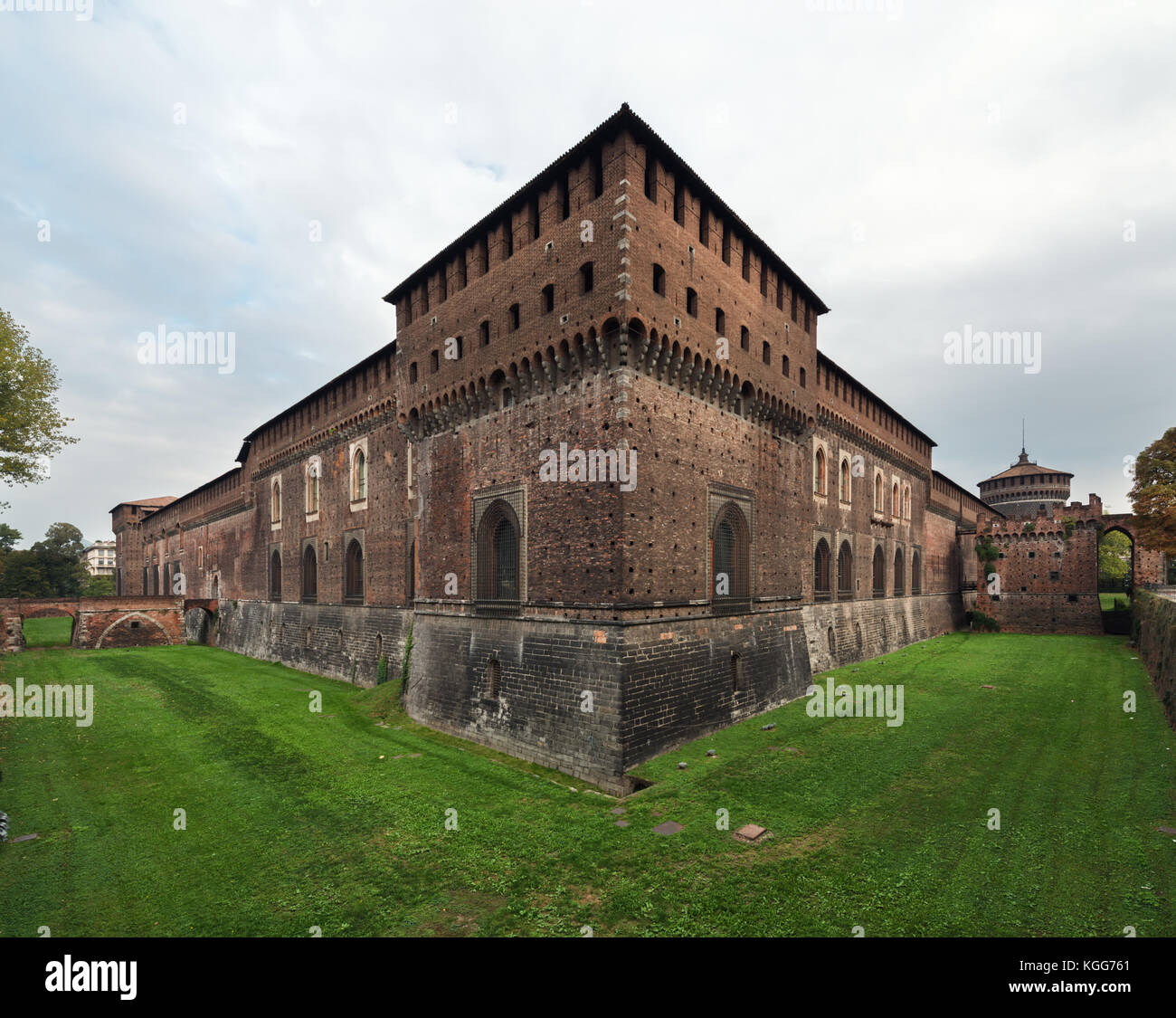 Sforza Castle in Milan (Italy Stock Photo - Alamy