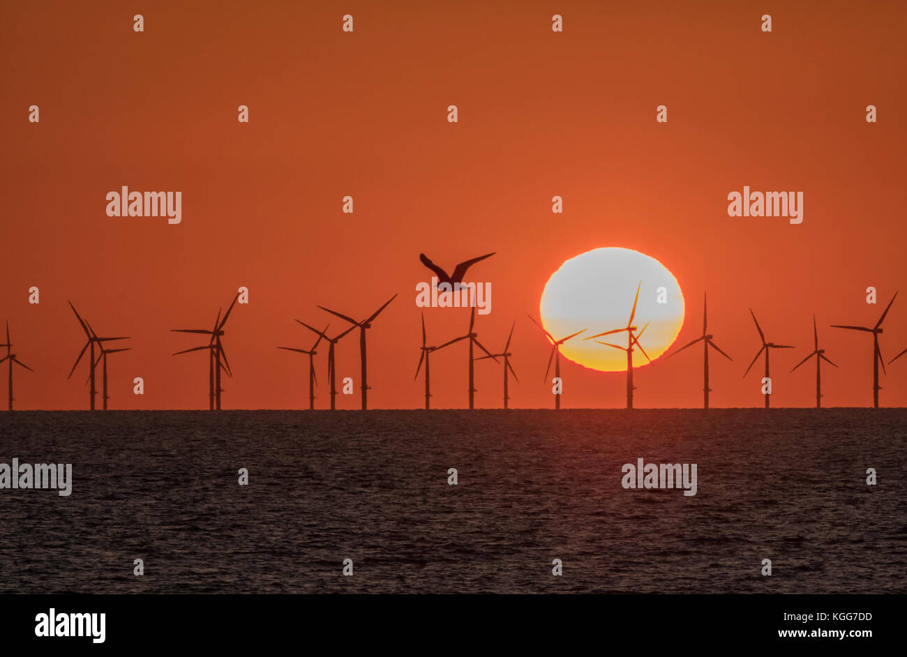 Offshore Wind Farm, Irish Sea Stock Photo - Alamy