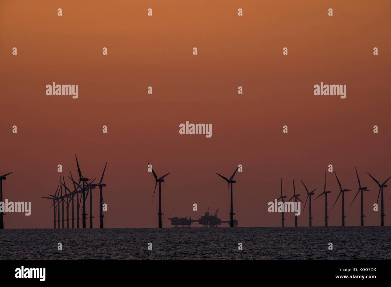 Offshore Wind Farm, Irish Sea Stock Photo - Alamy