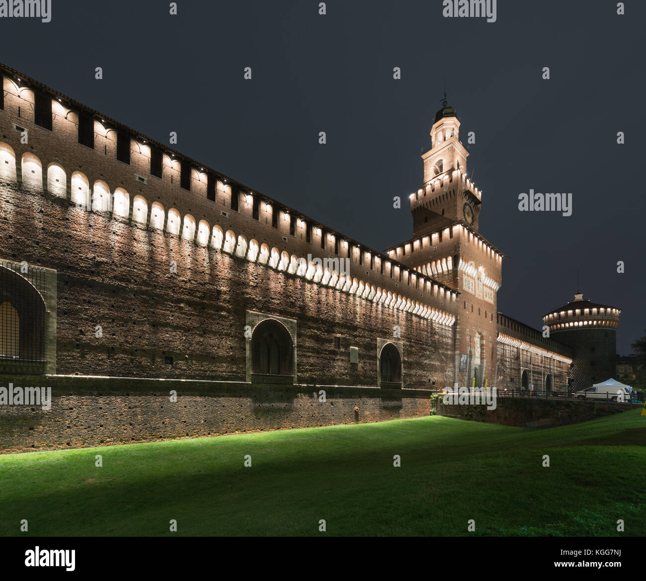 Sforza Castle in Milan (Italy Stock Photo - Alamy