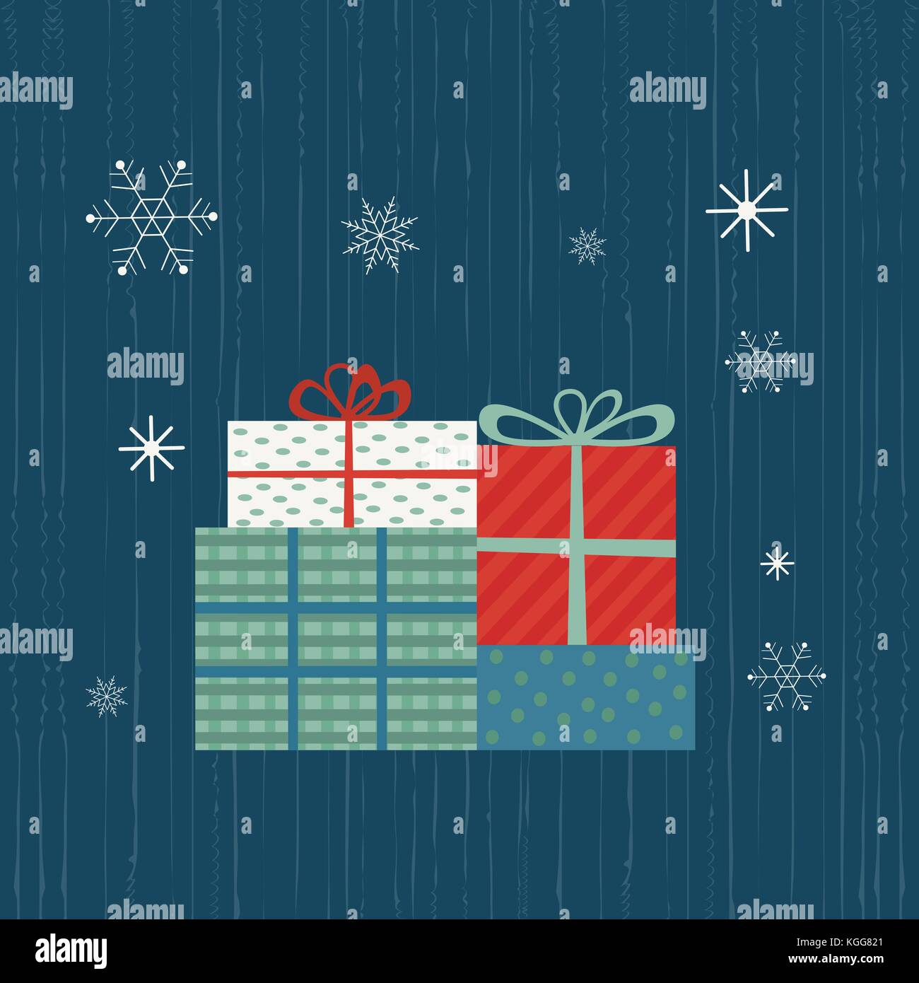 Gift boxes decorated red Stock Vector Images - Alamy