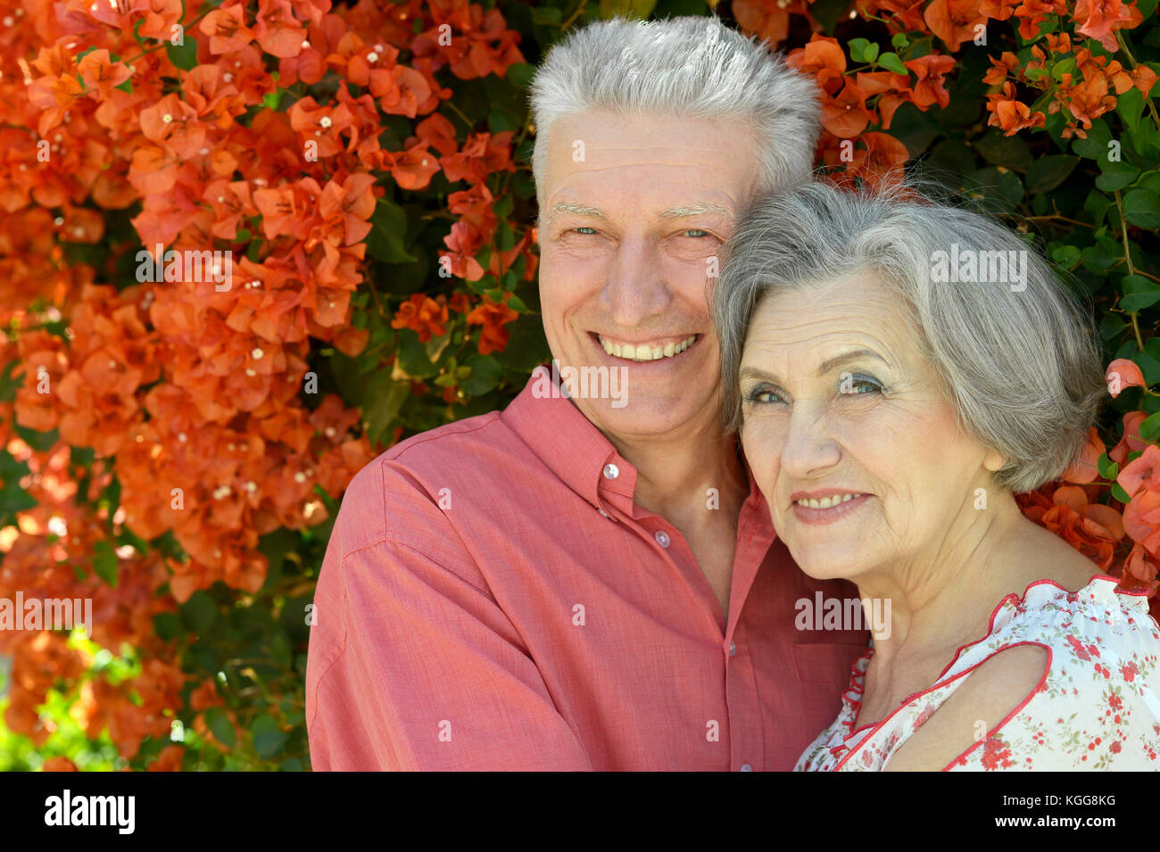 senior couple smiling Stock Photo - Alamy
