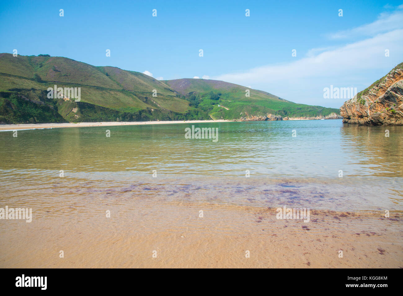 Sea shore. Torimbia beach, Niembro, Asturias, Spain Stock Photo - Alamy