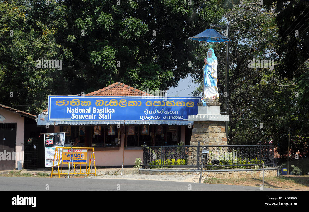 Basilica of our lady of lanka tewatte ragama sri lanka souvenir stall ...