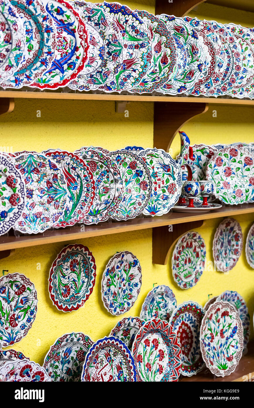 Traditional Turkish decorative ceramics for interior decoration Stock ...