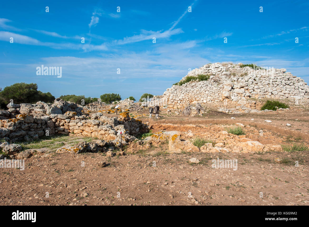 Talaiotic sanctuary complex in So na Cacana, Menorca, Balearic Islands ...