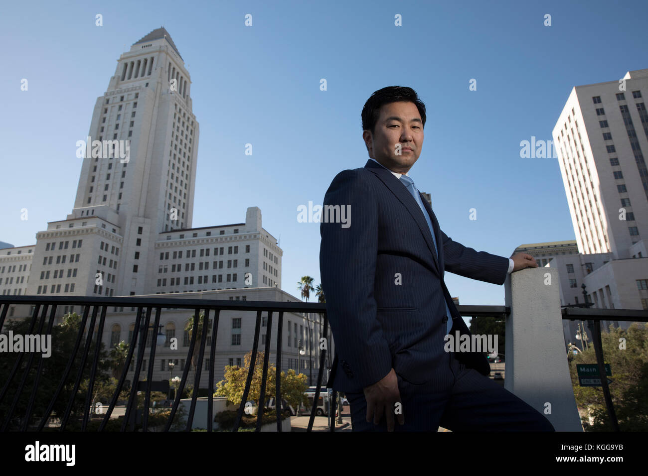 Councilman David Ryu outside LA City Hall in Los Angeles Stock Photo ...