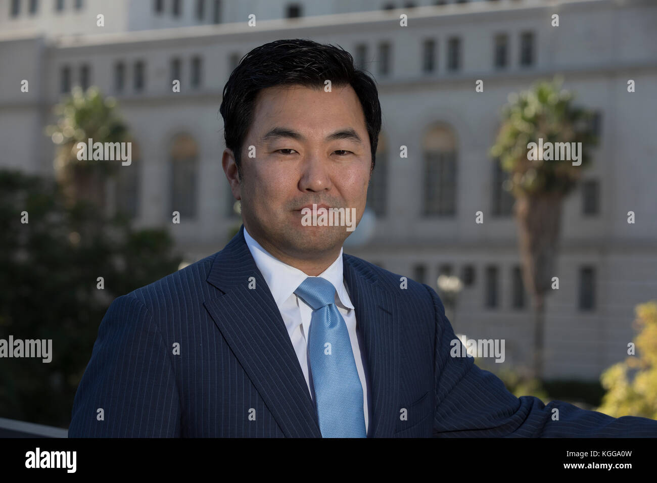 Councilman David Ryu outside LA City Hall in Los Angeles Stock Photo ...