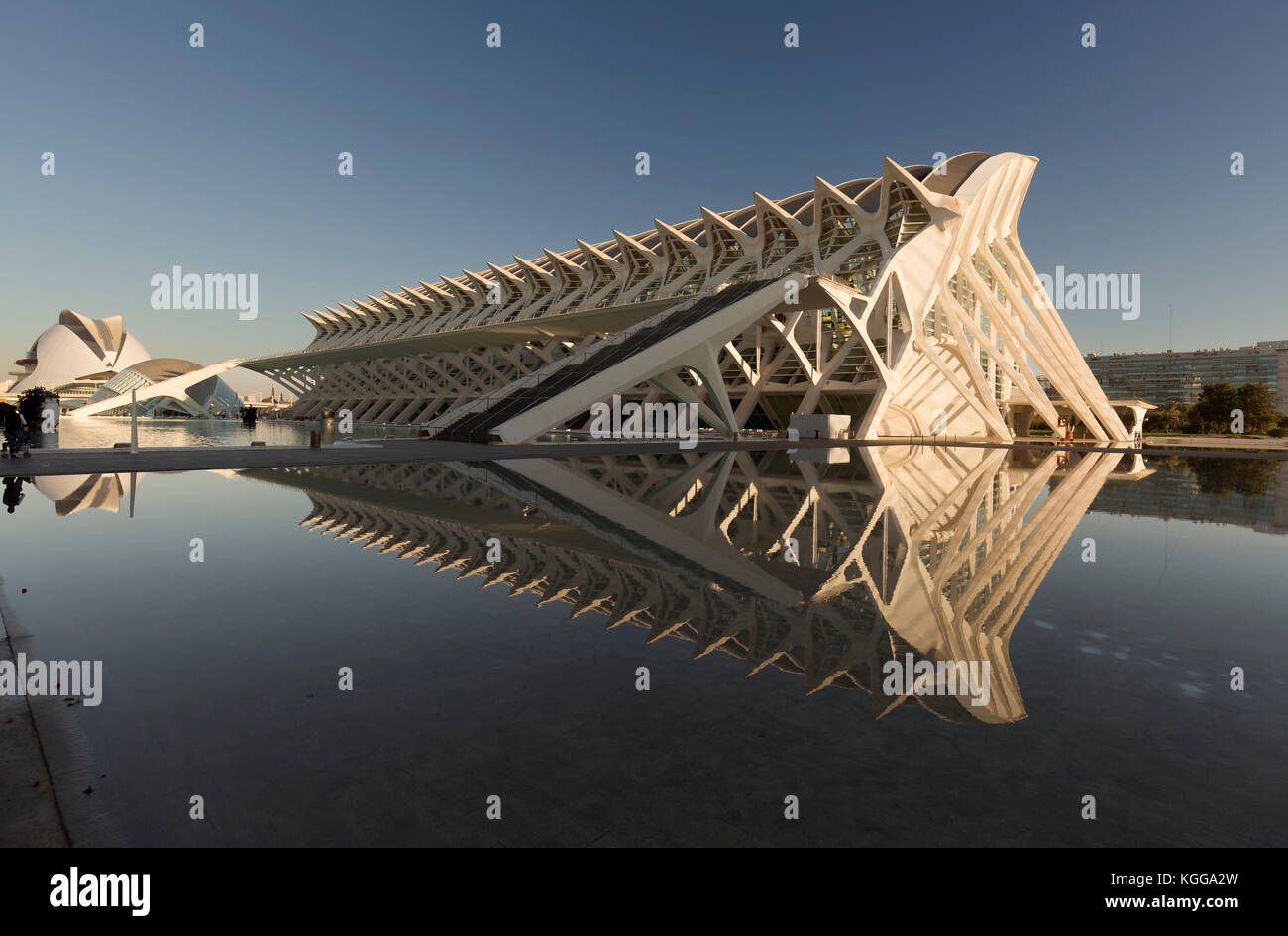 Valencia, Spain. October 25, 2017: The Prince Felipe Science Museum a ...