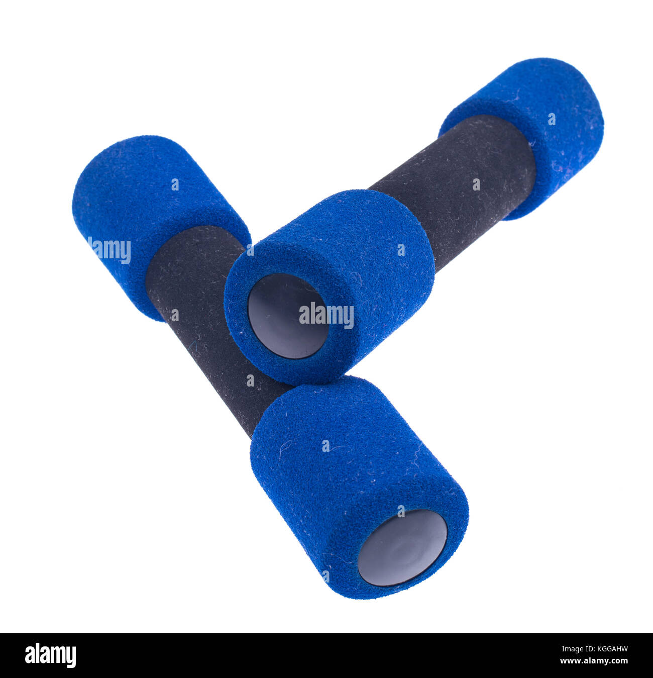Dumbbells isolated on the white background. Studio Photo Stock Photo ...