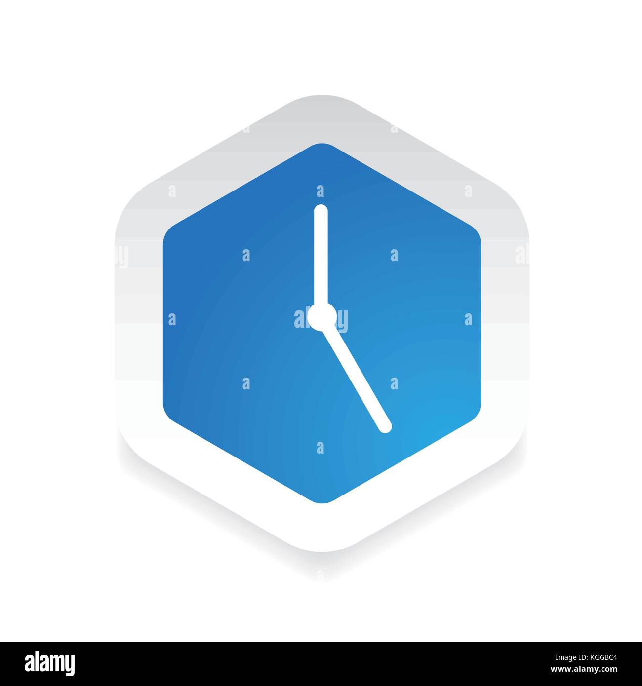 Flat clock Stock Vector Images - Alamy