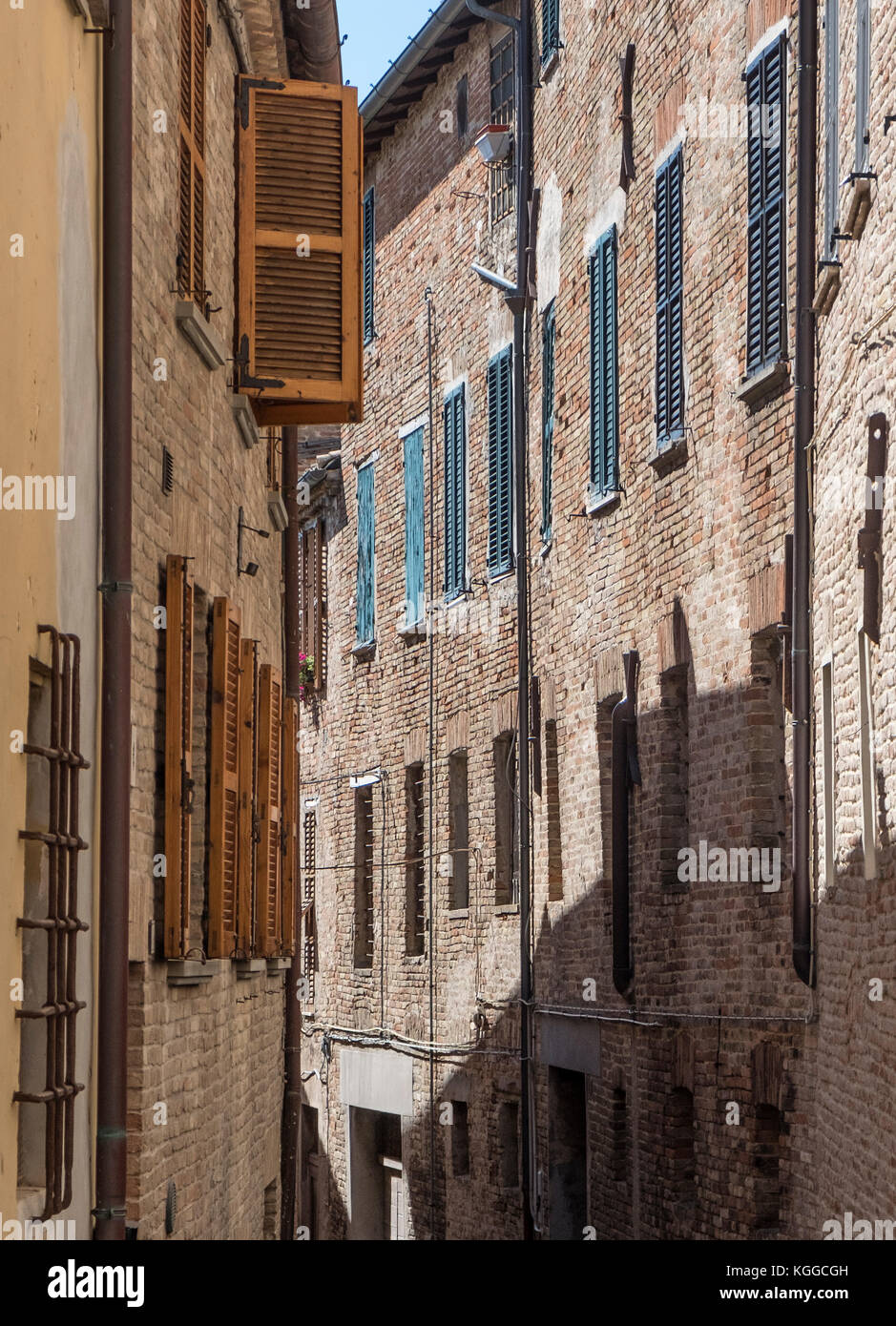 Corinaldo (Ancona, Marches, Italy): the historic town at morning ...