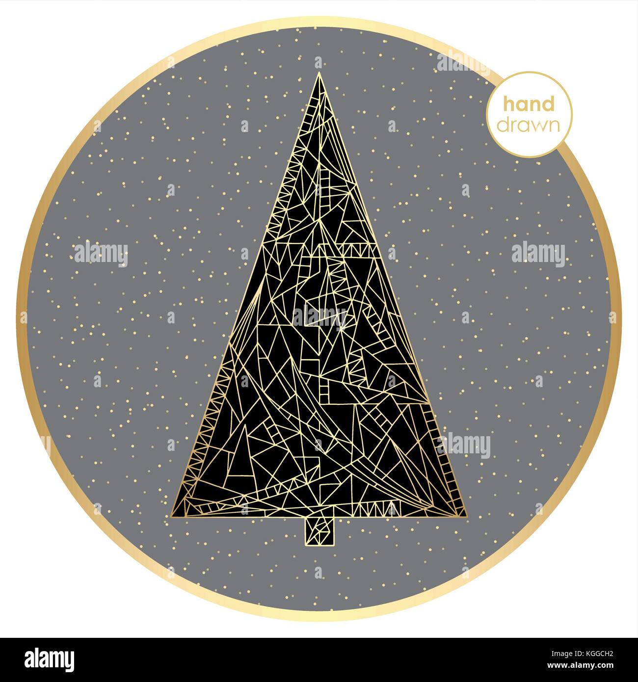 Gothic style christmas tree Stock Vector Images - Alamy