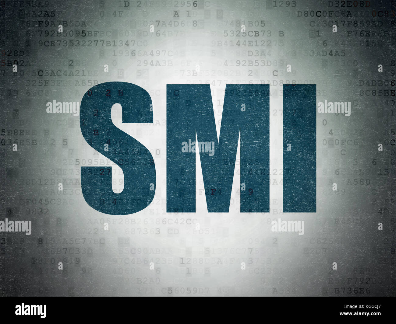 Stock market indexes concept: SMI on Digital Data Paper background ...