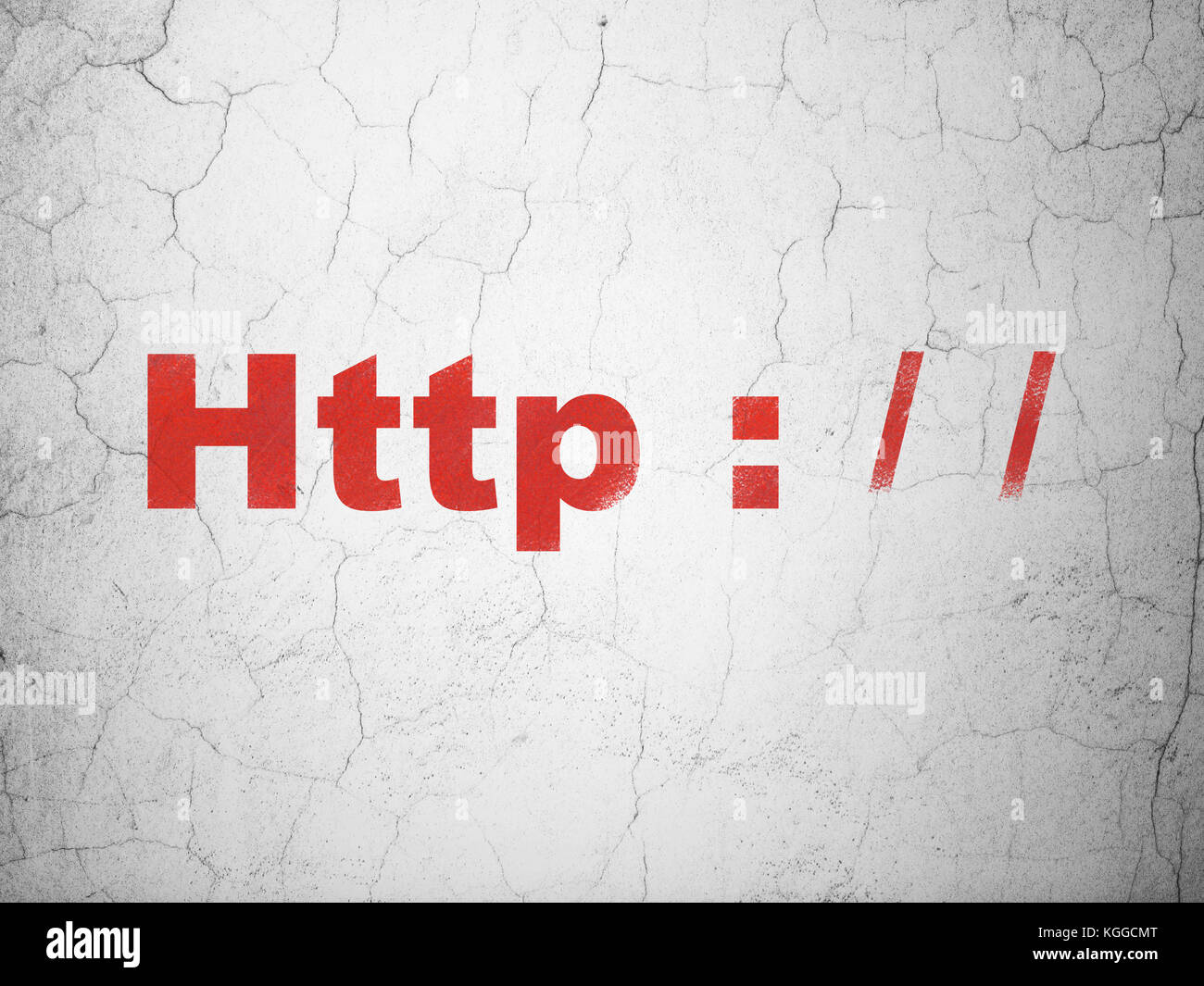 Web development concept: Http : / / on wall background Stock Photo - Alamy