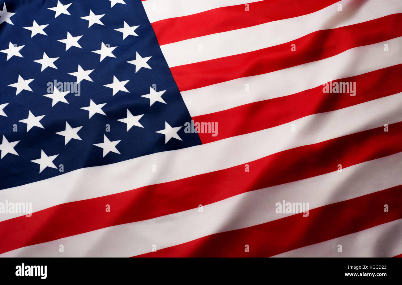 Beautifully waving star and striped American flag Stock Photo - Alamy