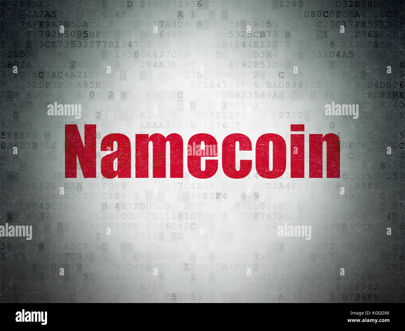 Blockchain concept: Namecoin on Digital Data Paper background Stock Photo - Alamy