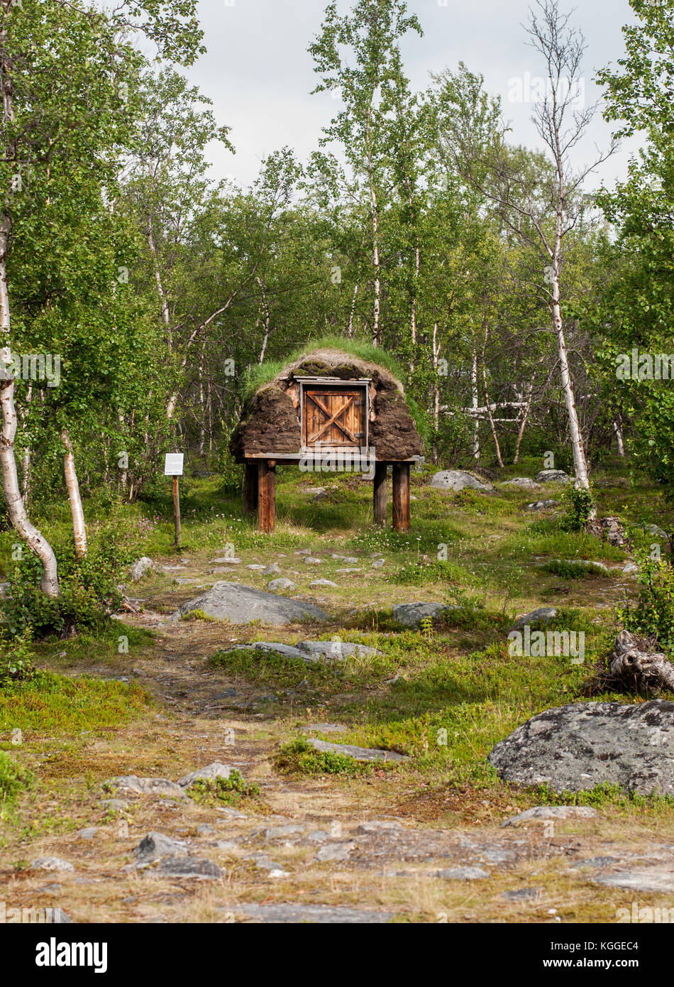 Ancient buildings of Sami in Abisko National Park, Sweden Stock Photo ...