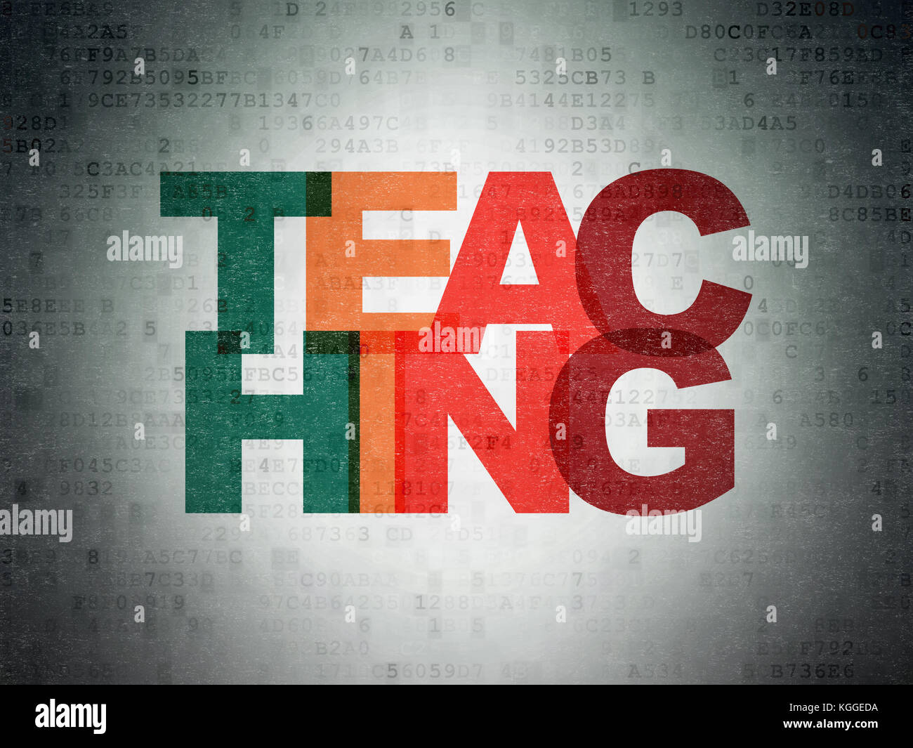Education concept: Teaching on Digital Data Paper background Stock ...