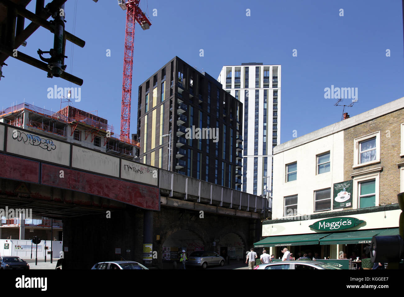 Lewisham town centre showing redevelopment in 2017. Lewisham is the ...