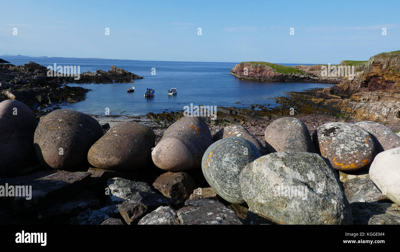 Clachtoll, a coastal fishing and crofting village,on the north western ...