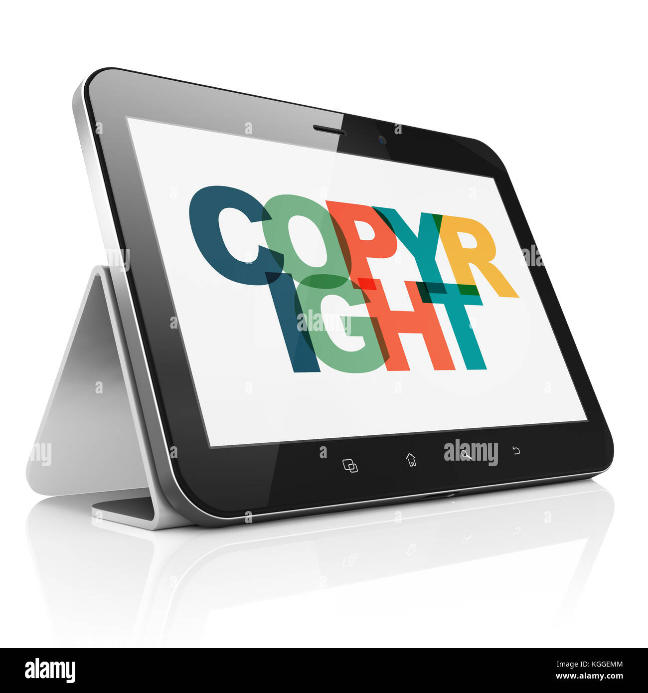 Law concept: Tablet Computer with Copyright on display Stock Photo - Alamy