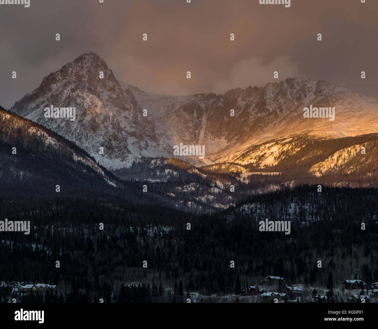 Colorado's Gore Range - Silverthorne, Colorado Stock Photo - Alamy