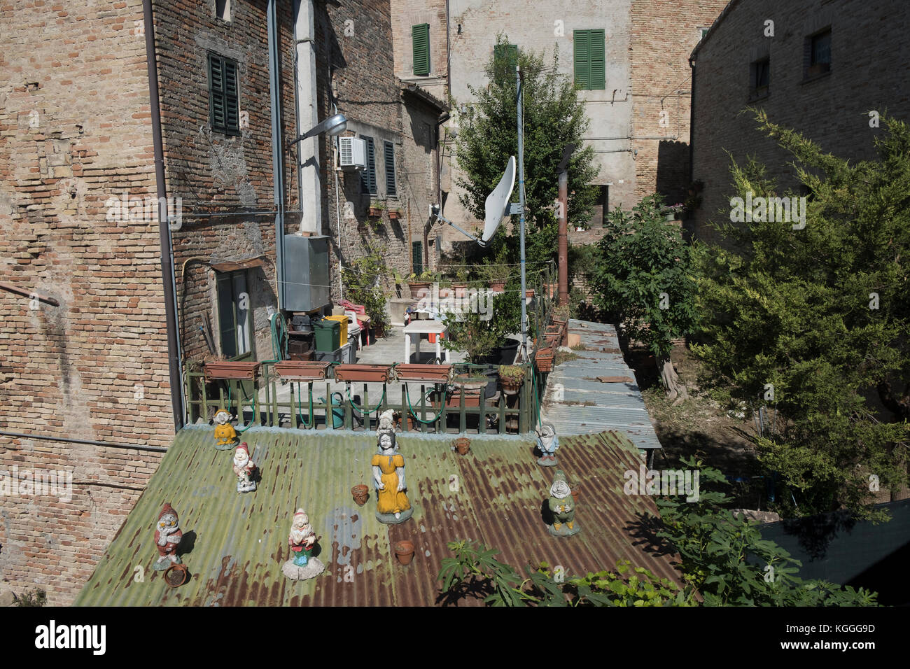 Corinaldo (Ancona, Marches, Italy): the historic town at morning ...