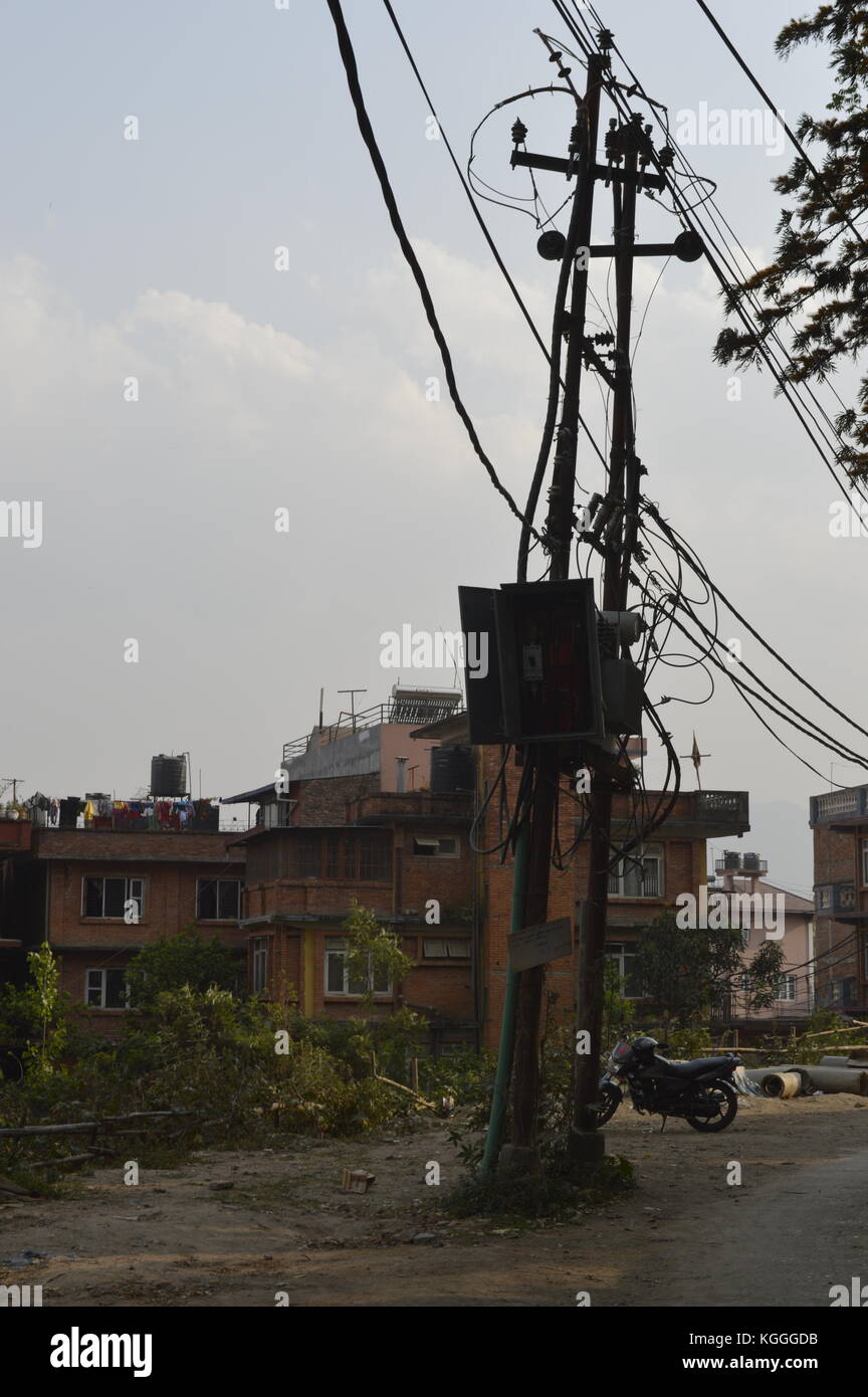 Nepal power infrastructure hi-res stock photography and images - Alamy