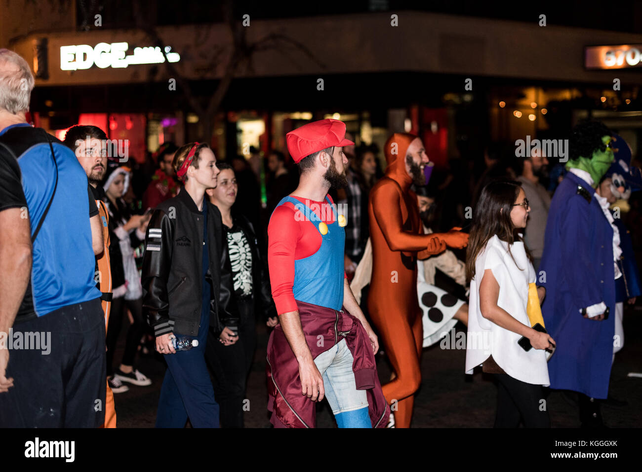 LOS ANGELES - OCTOBER 31: Halloween Parade in West Hollywood. October ...
