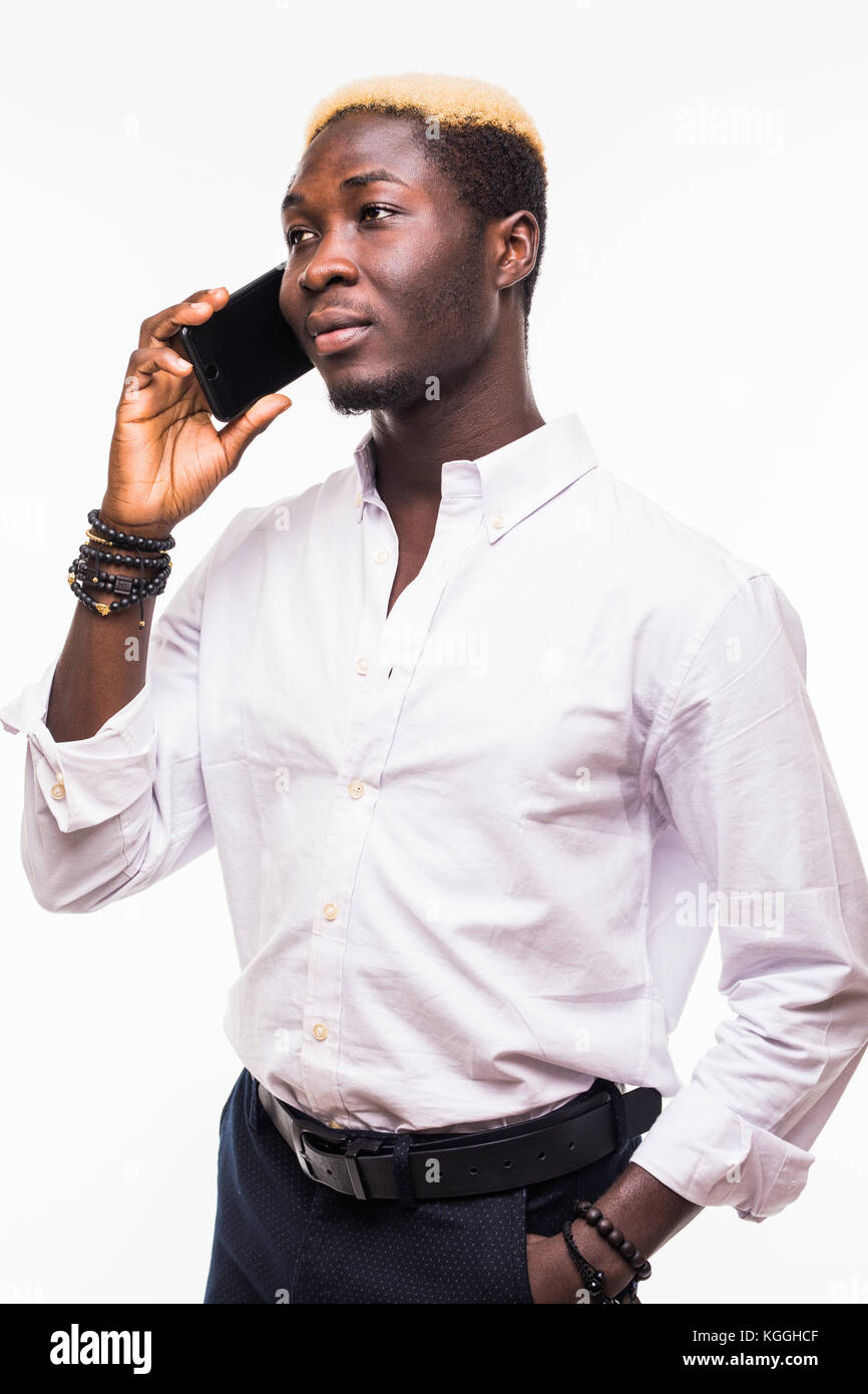 Portrait Of A Young And Handsome African American Man Wearing Glasses