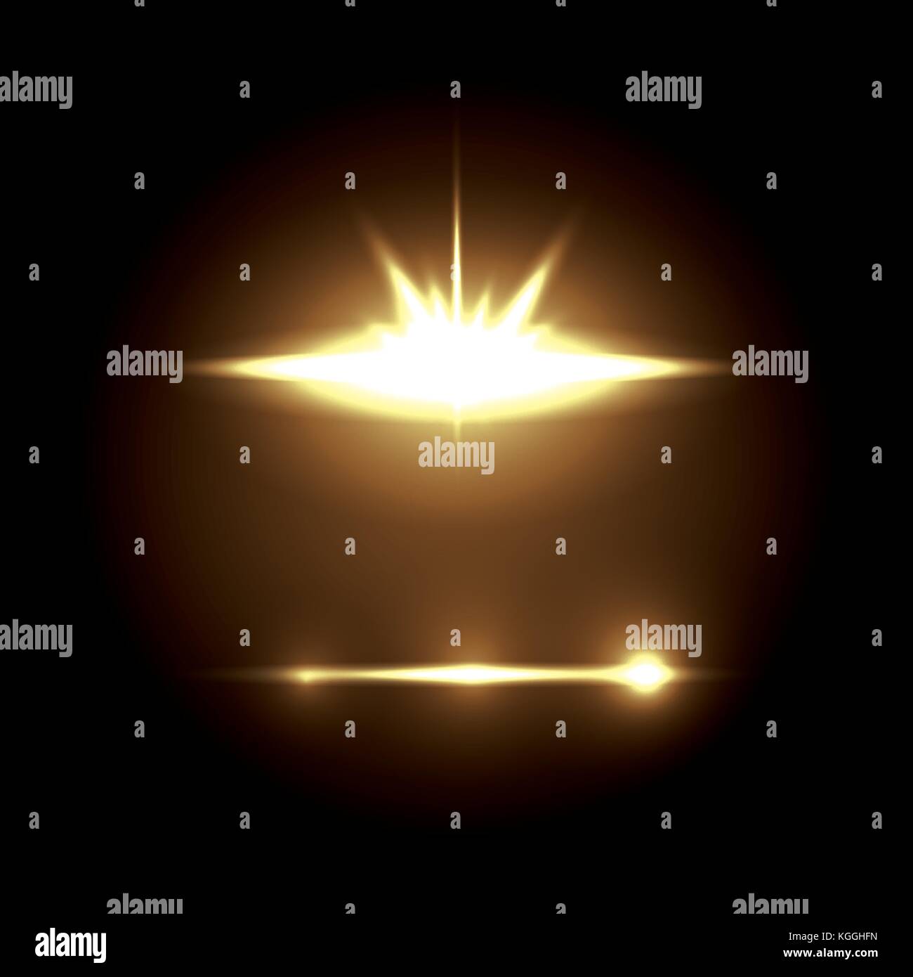 decoration with golden lights vector illustration design Stock Vector ...