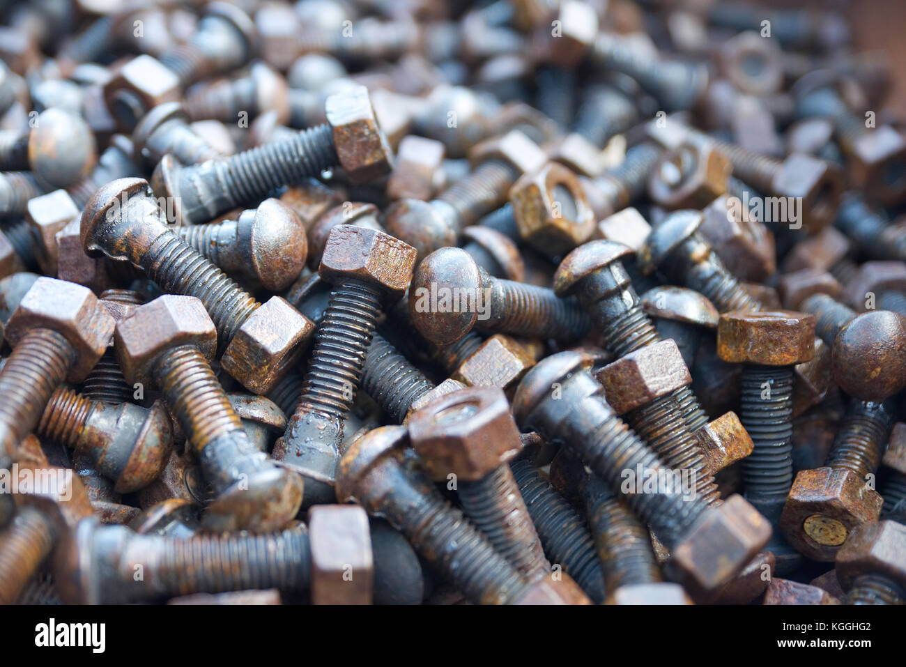 Old rusty bolts screws hi-res stock photography and images - Alamy