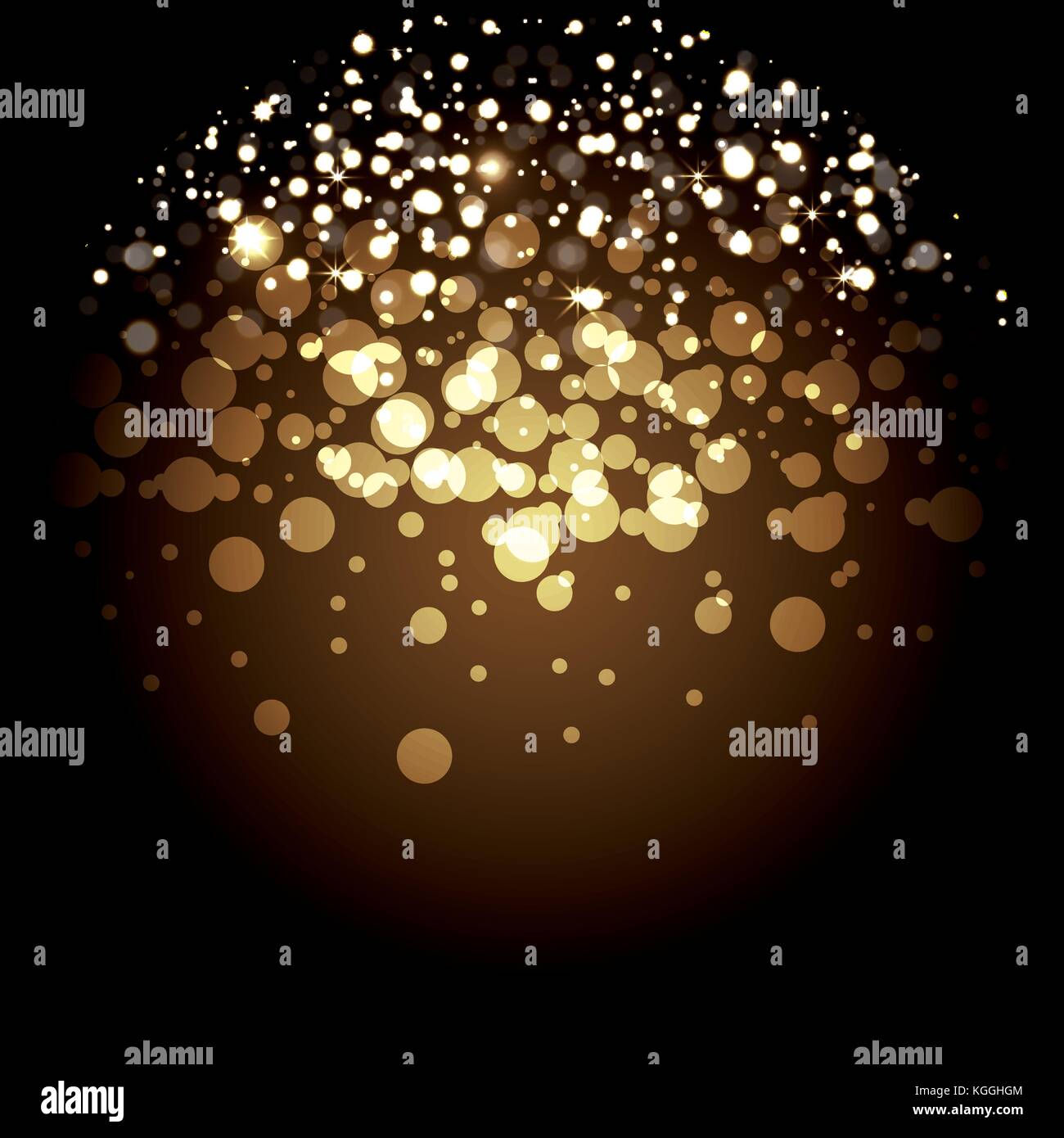 decoration with golden lights vector illustration design Stock Vector ...