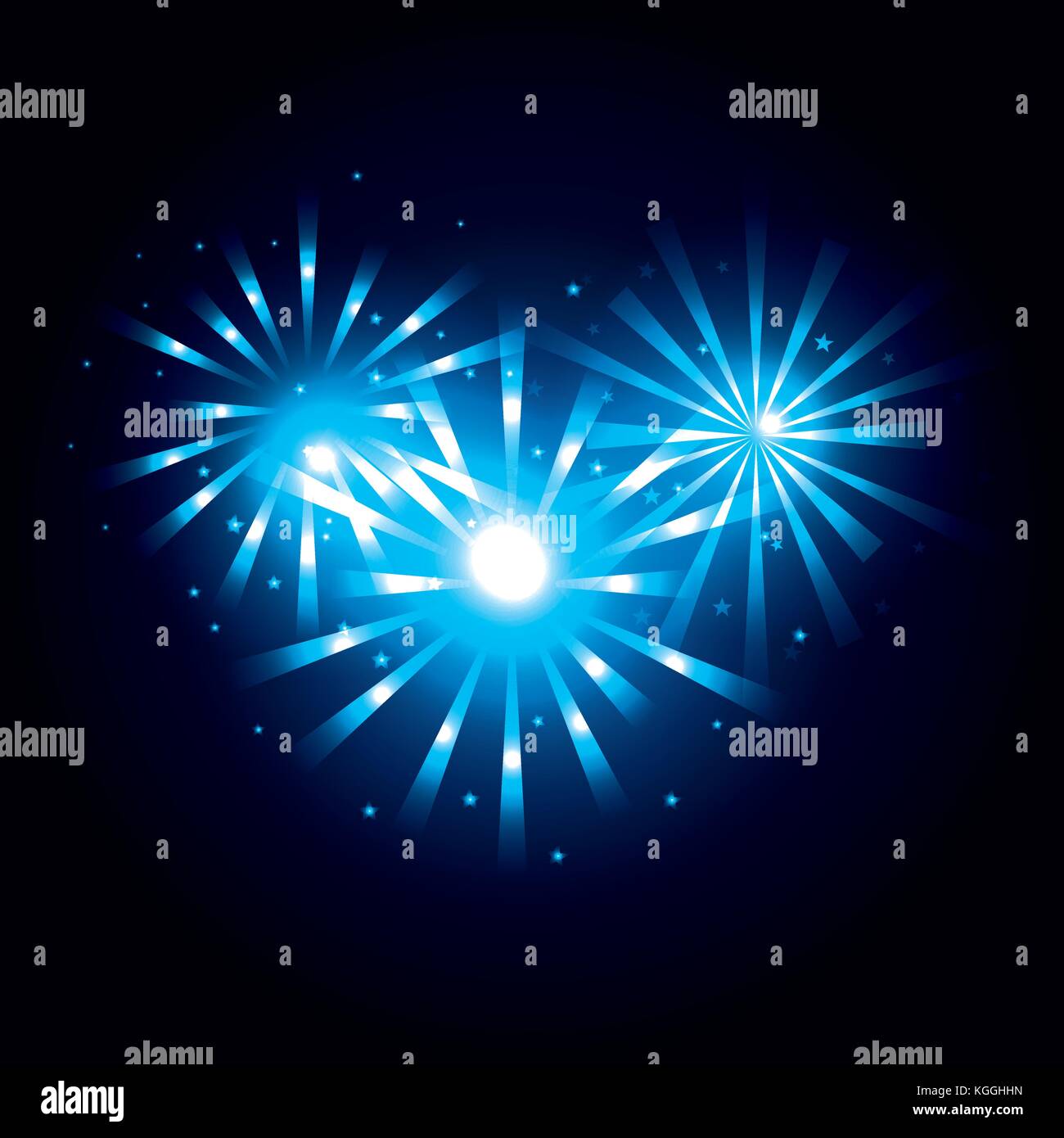 decorative fireworks explosions poster vector illustration design Stock ...