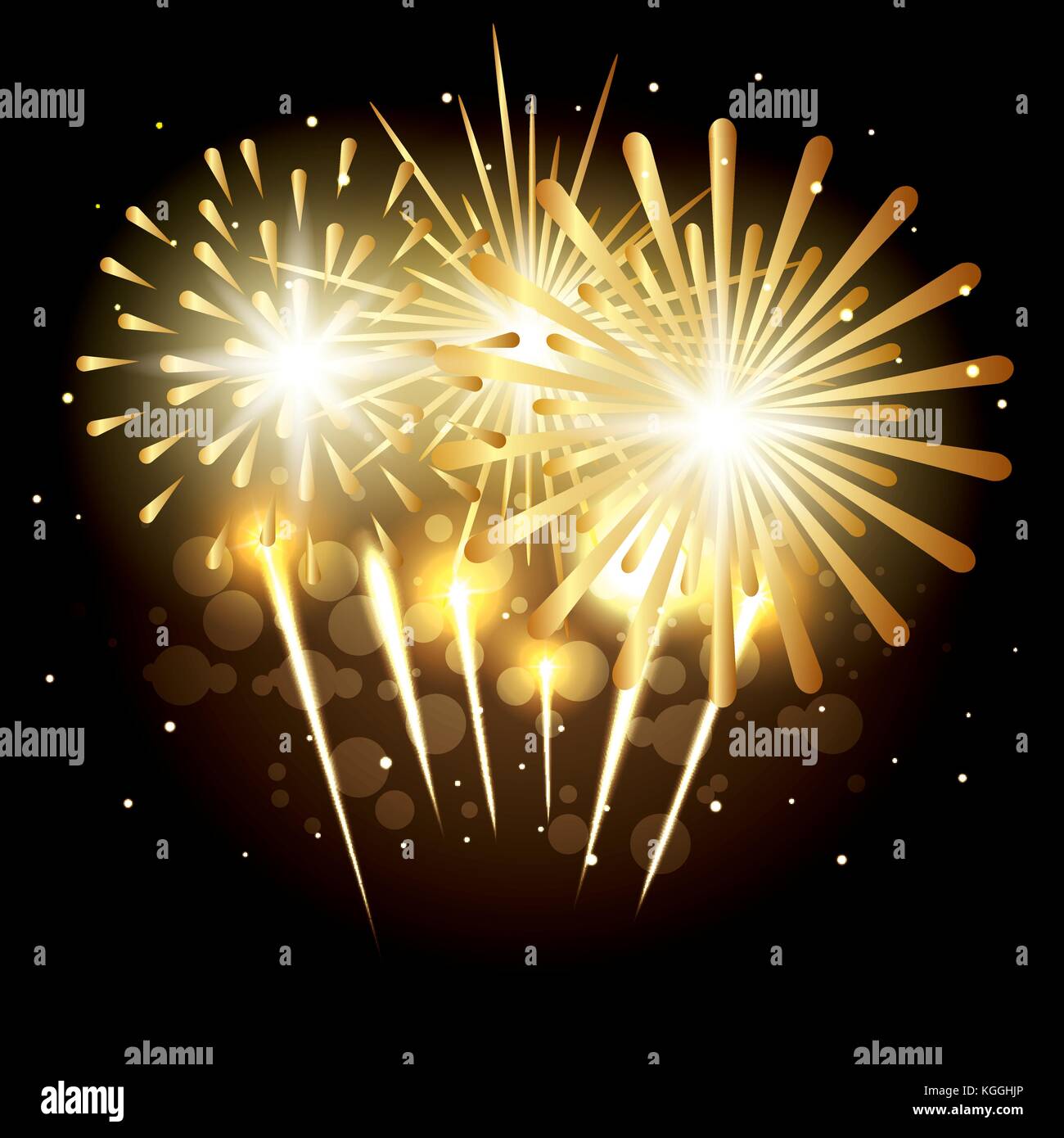 decorative fireworks explosions poster vector illustration design Stock ...