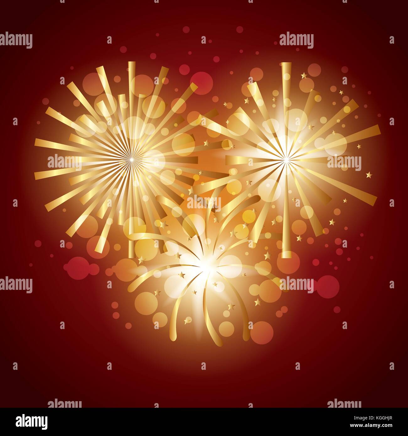 decorative fireworks explosions poster vector illustration design Stock ...