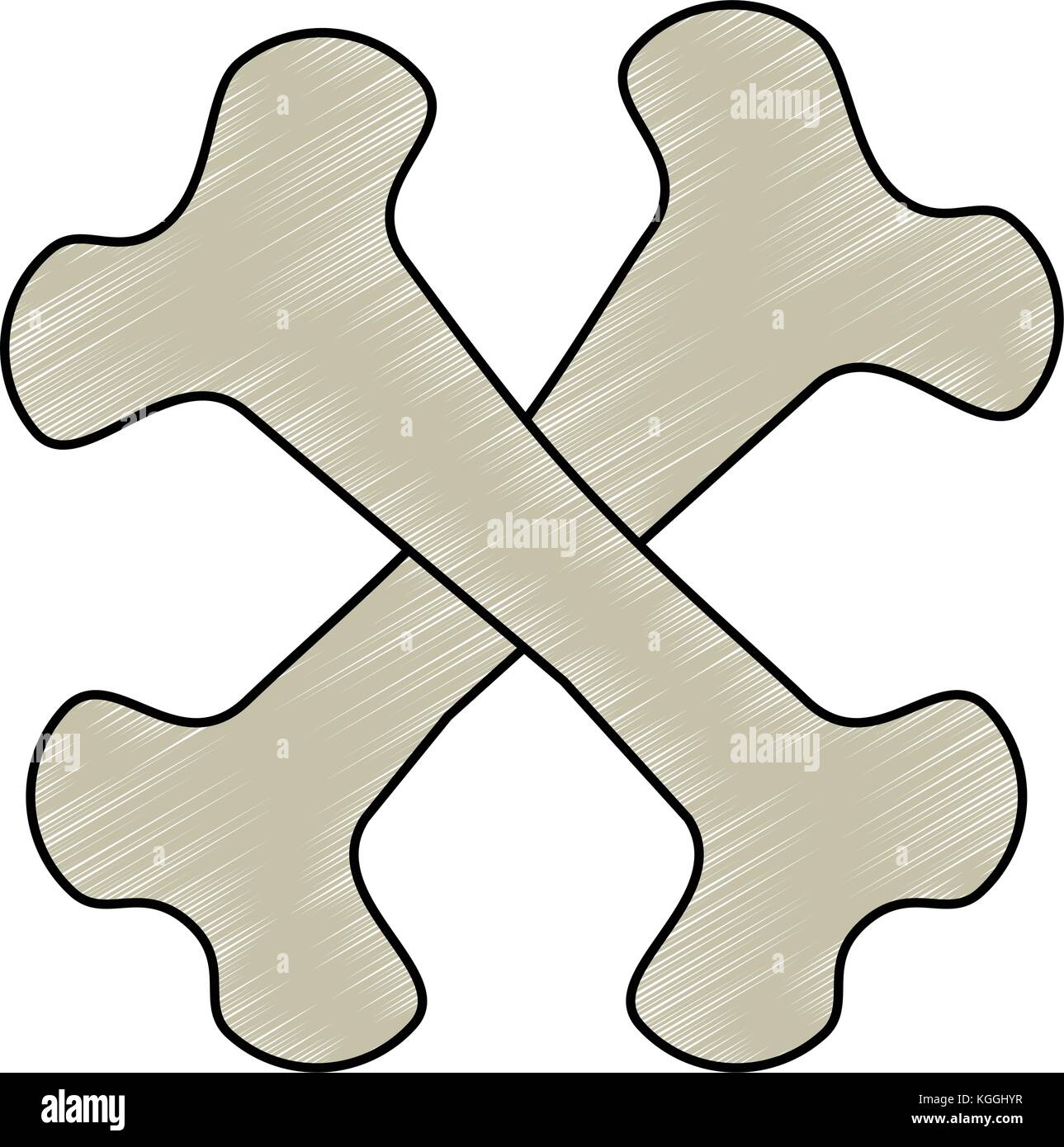 bones crossed drawing isolated iconvector illustration design Stock ...