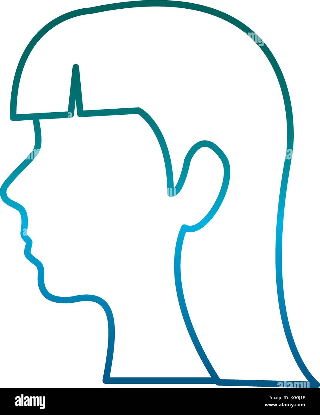 woman head icon Stock Vector Image & Art - Alamy