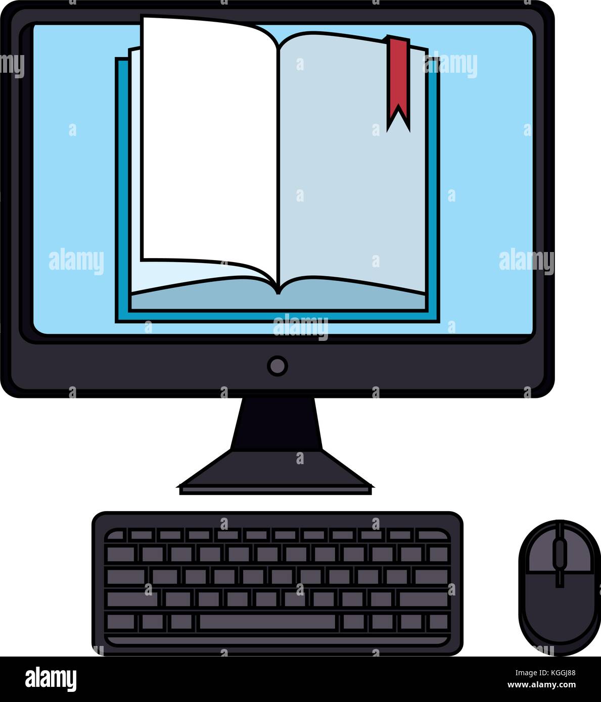 Electronic reference library Stock Vector Images - Alamy