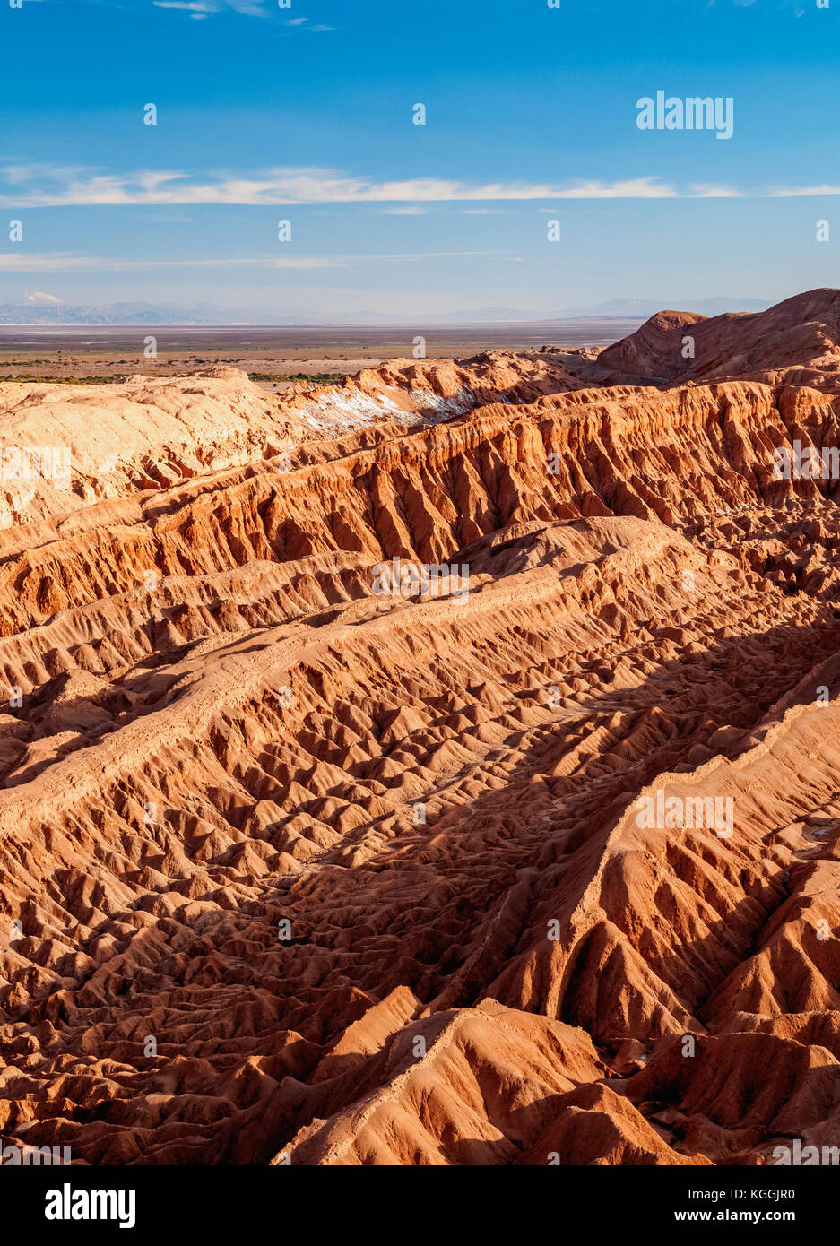 Mars Valley or Death Valley, elevated view, San Pedro de Atacama ...