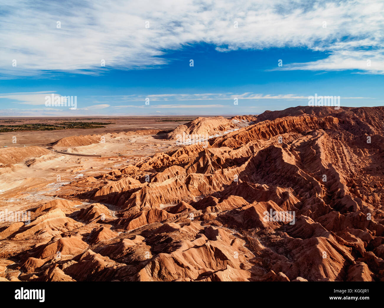 Mars Valley or Death Valley, elevated view, San Pedro de Atacama ...