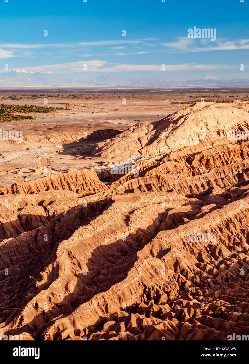 Mars Valley or Death Valley, elevated view, San Pedro de Atacama ...