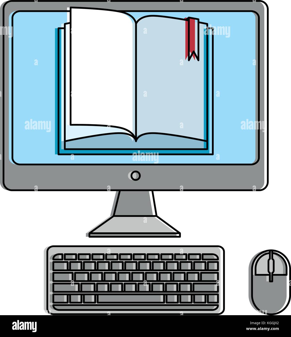 Electronic reference library Stock Vector Images - Alamy