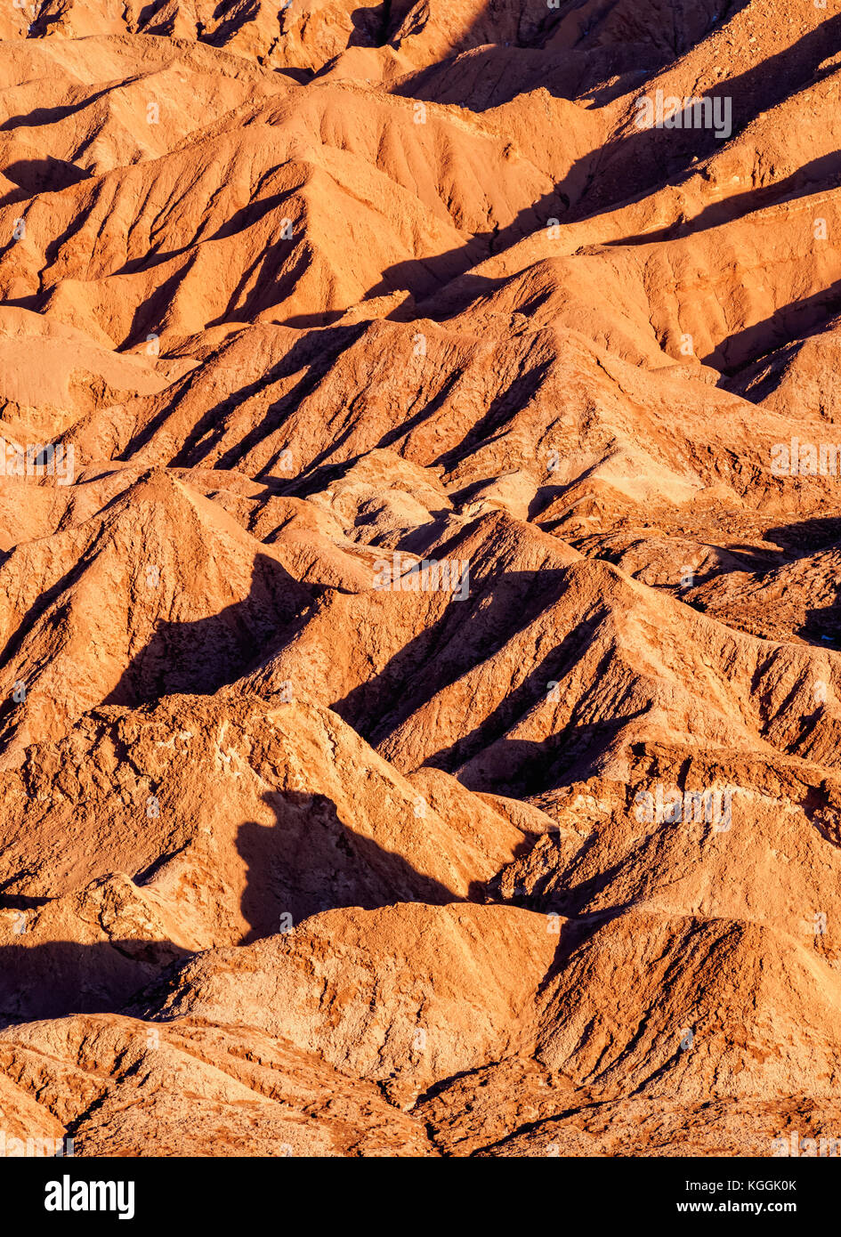 Mars Valley or Death Valley, elevated view, San Pedro de Atacama ...