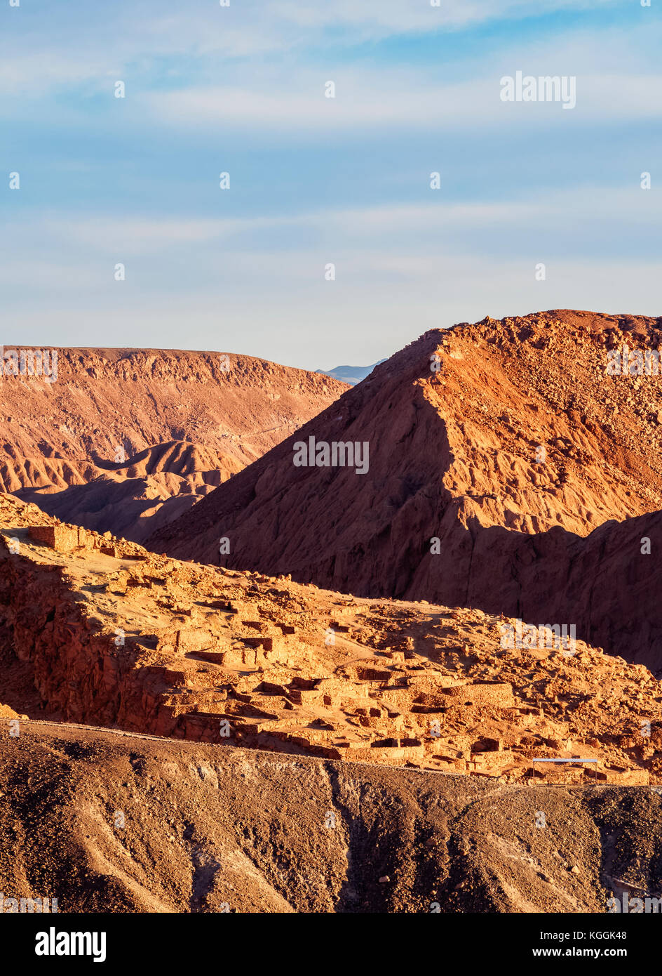 Pukara de Quitor near San Pedro de Atacama, Atacama Desert, Antofagasta ...